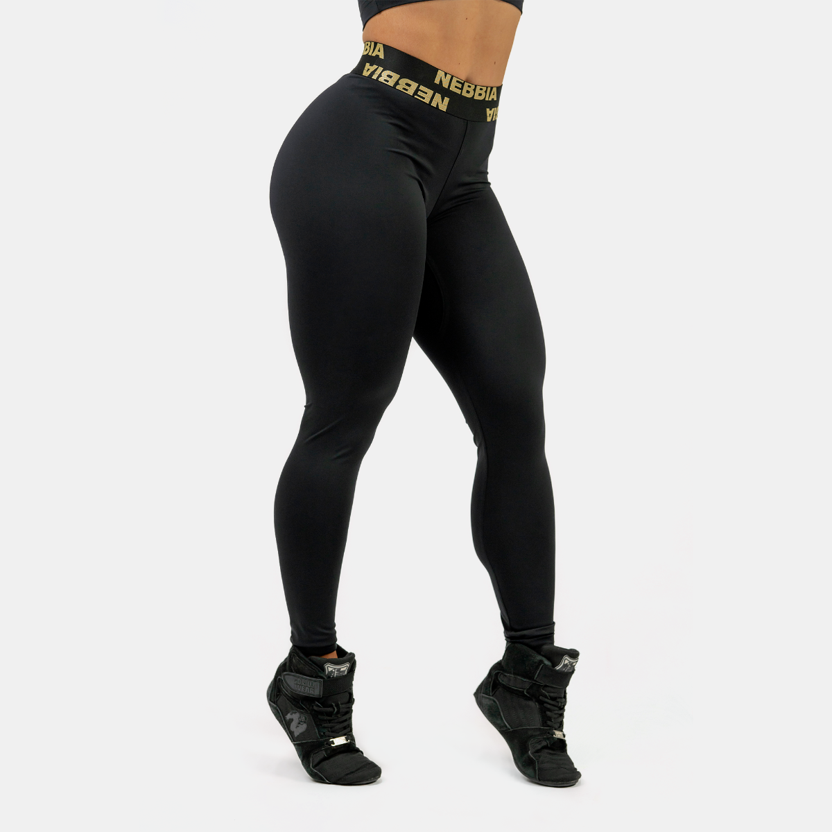 Colanți pentru femei Classic High Waist Intense Perform Black/Gold ...